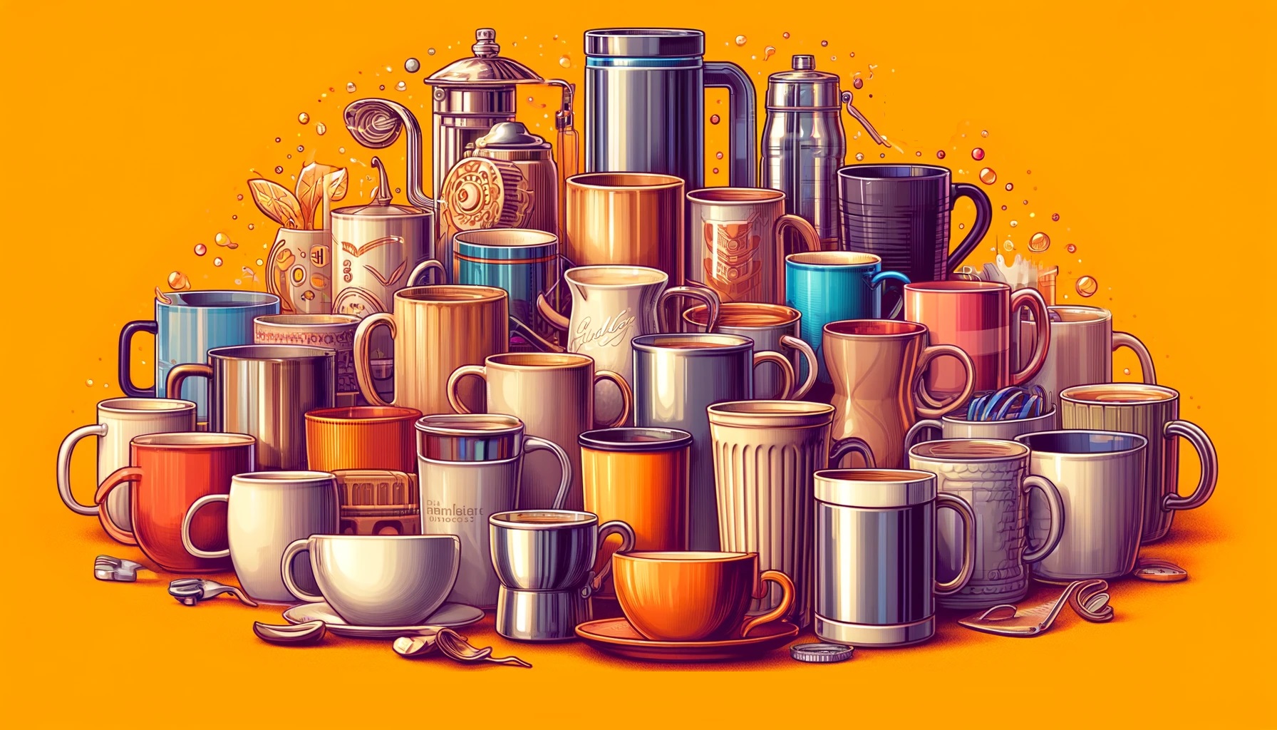 Quais são todos os tipos de canecas?